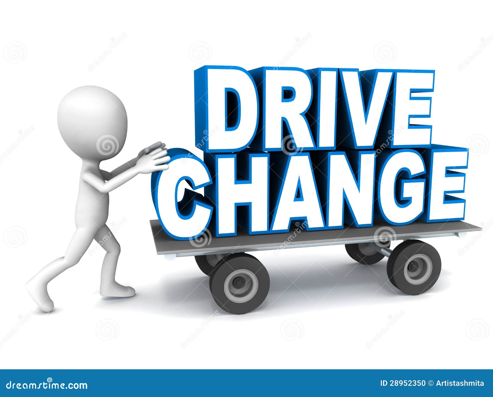 De Verandering Van De Aandrijving Stock Illustratie - Illustration of ...
