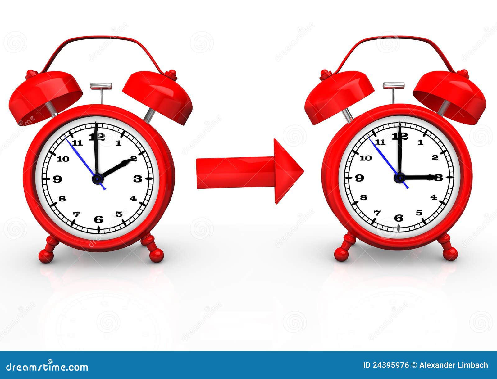 De verandering van de tijd stock illustratie. Illustration of rood ...