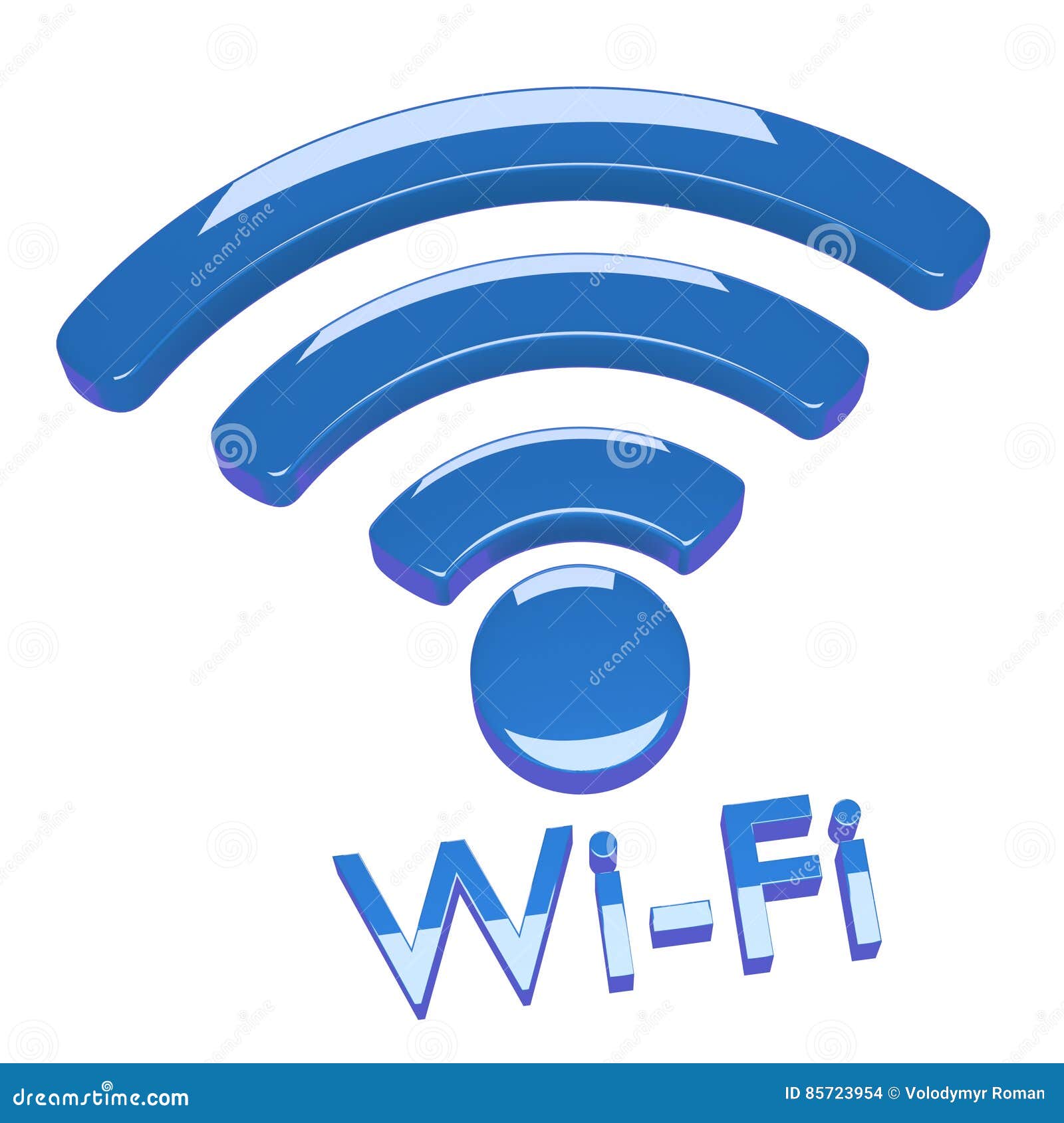 De Verbinding Van Internet WiFi Stock Illustratie - Illustration of ...