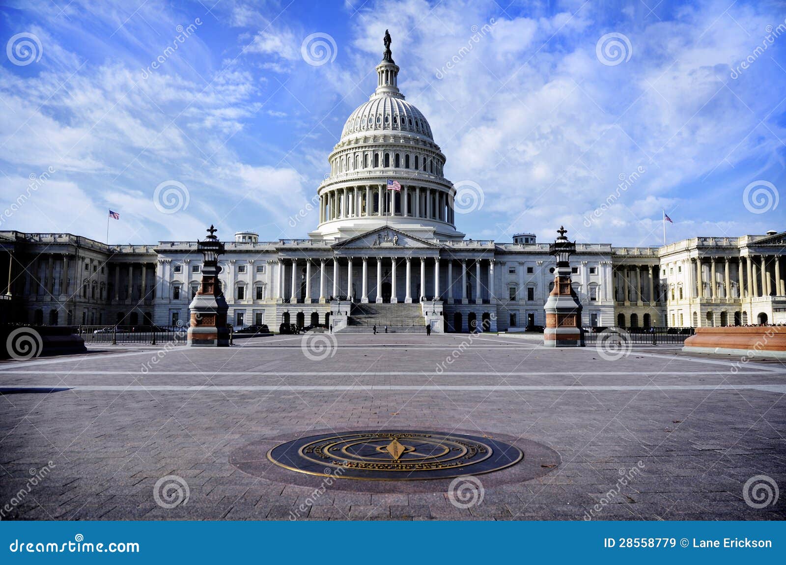 De Verenigde Bouw Van Het Capitool Van De Staat Stock Afbeelding ...
