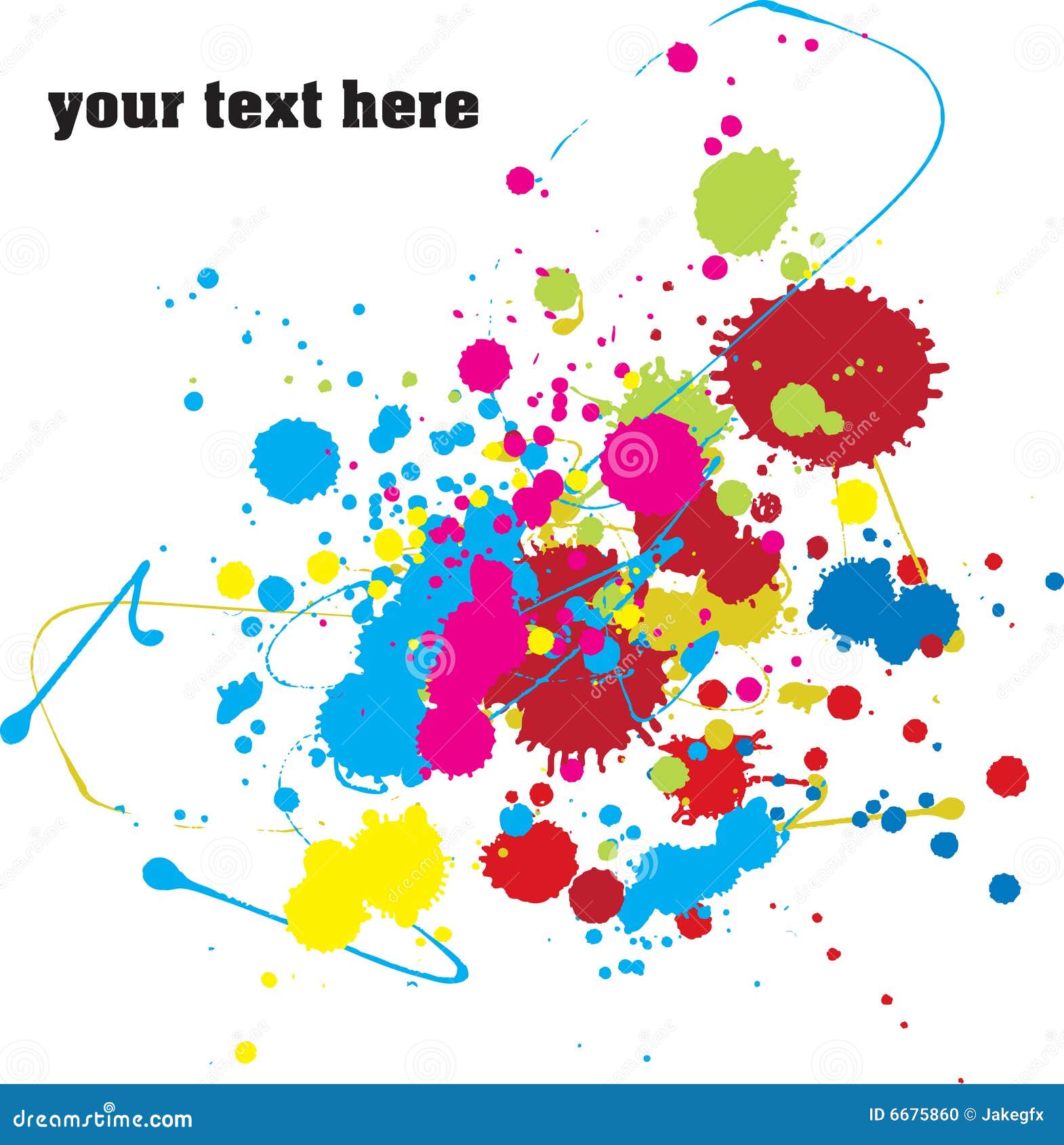 De Verf Van De Kleur Bespat Achtergrond Vector Illustratie ...