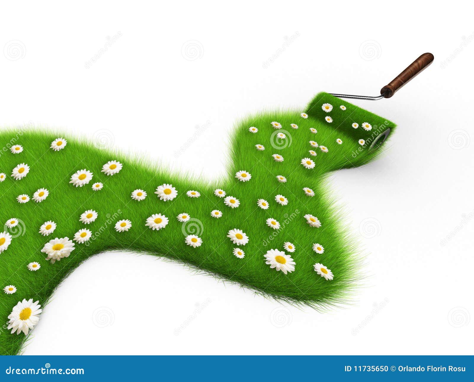 De verf van het gras stock illustratie. Illustration of verf - 11735650