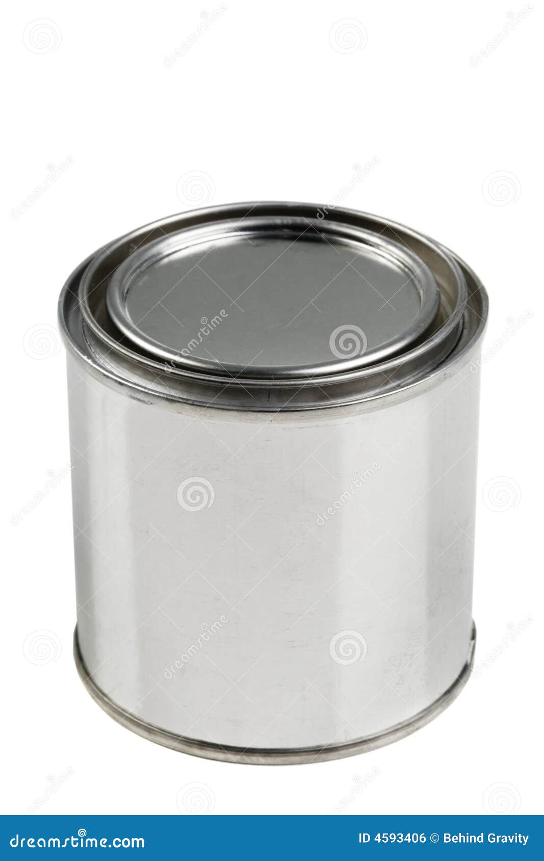 De Verf Van Het Tin Kan Op Een Witte Achtergrond Stock Foto - Image of ...