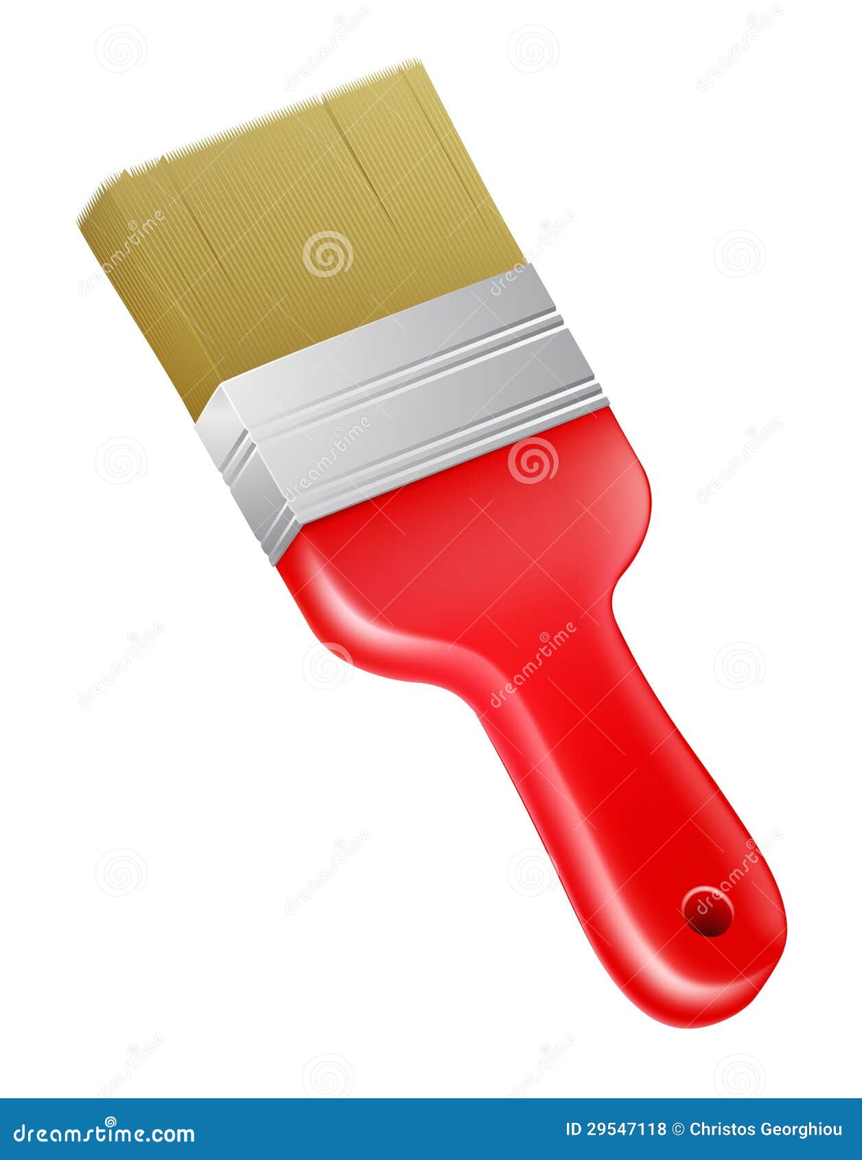 De Verfborstel Van Het Beeldverhaal Vector Illustratie - Illustration ...