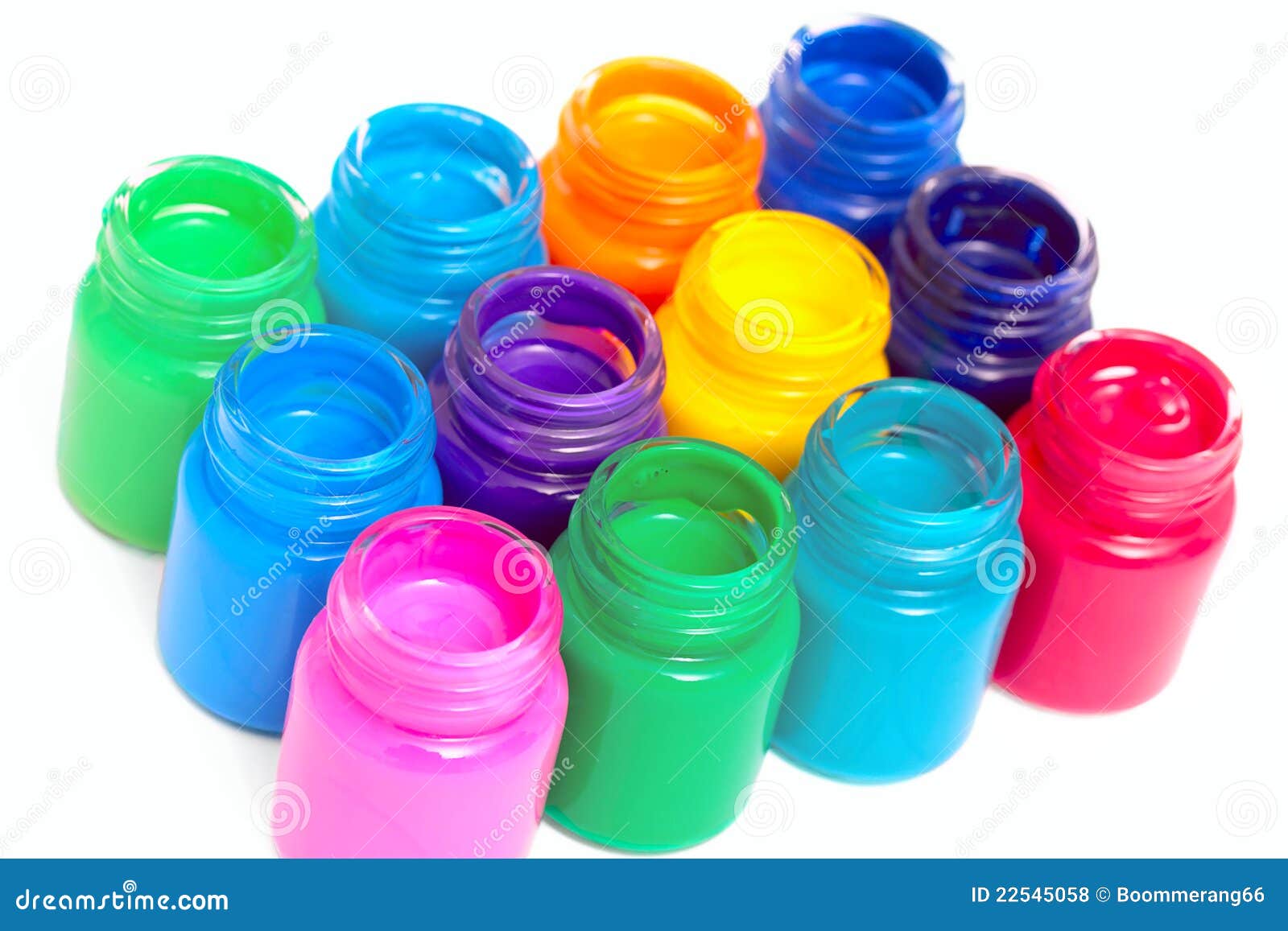 De Verfpotten Van Het Glas #2 Stock Foto - Image of bovenkant, creëer ...