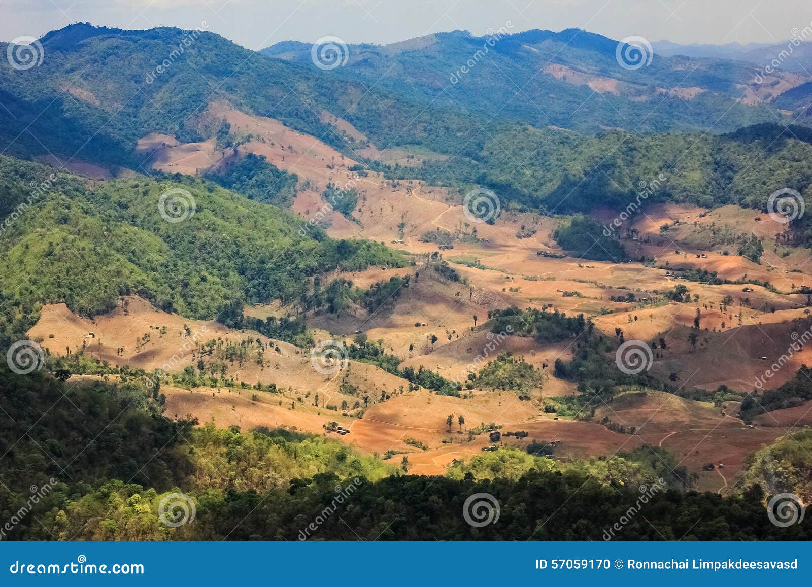 De Vernietiging Van Het Regenwoud in Thailand Stock Foto - Image of ...