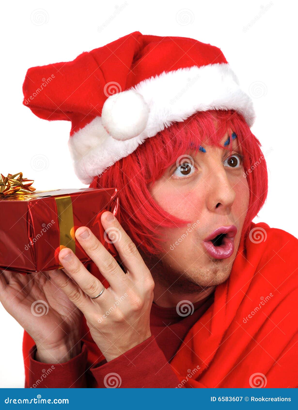 De verrassing van Kerstmis stock afbeelding. Image of persoon - 6583607