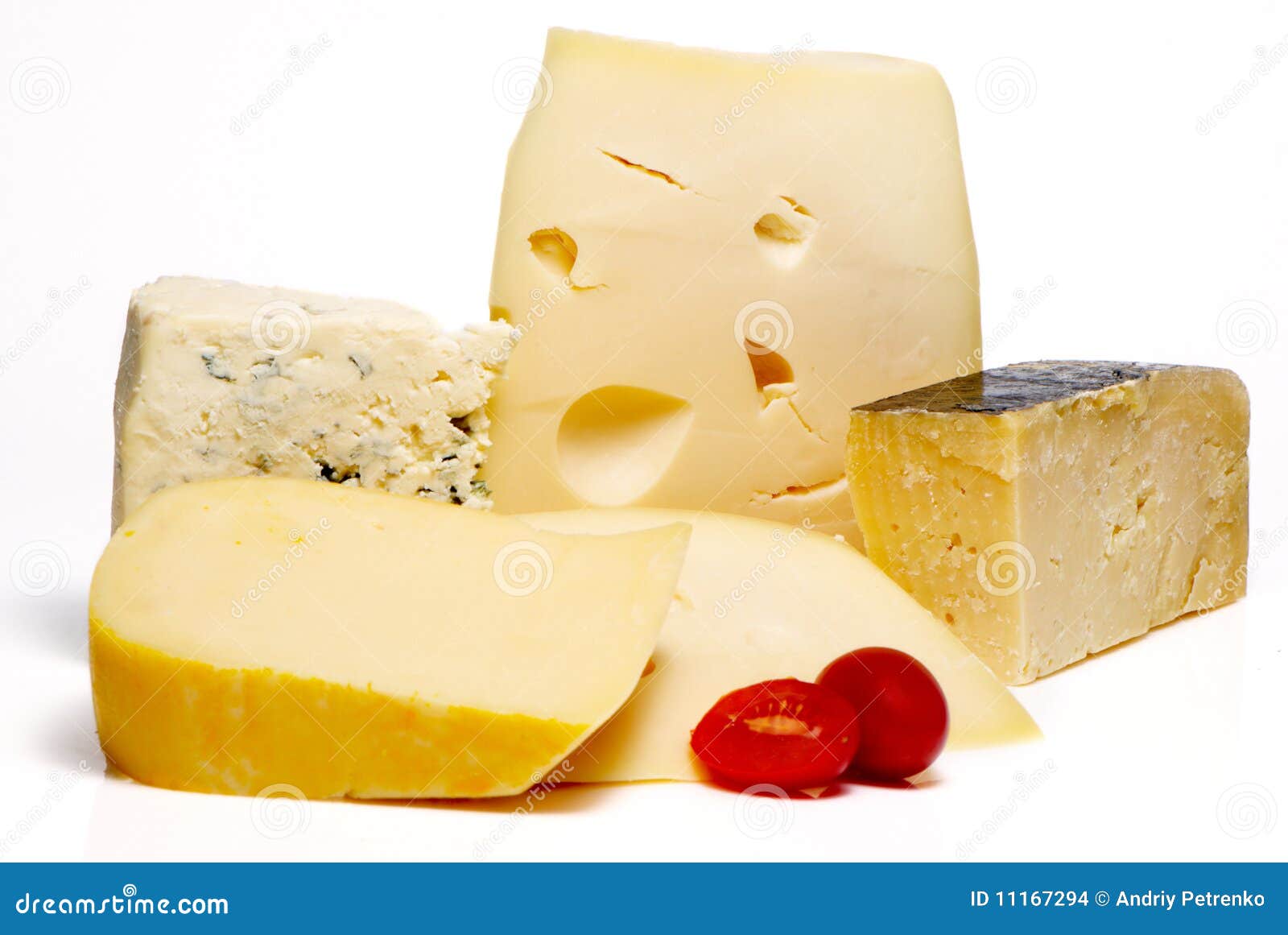 De Verschillende Soorten Van De Kaas Stock Foto - Image of tomaat, kaas ...