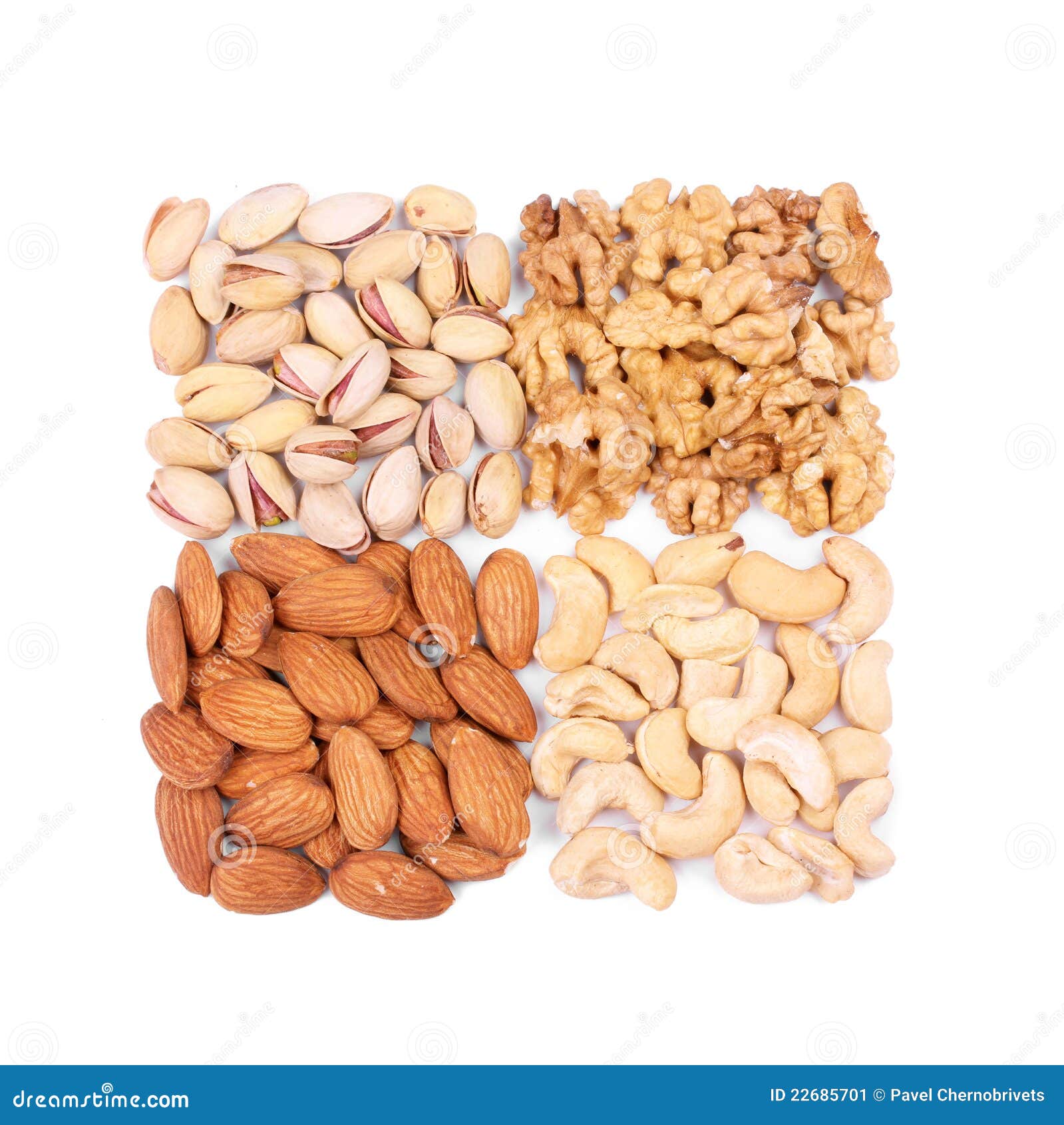 De Verschillende Soorten Van Noten Stock Afbeelding - Image of patroon ...