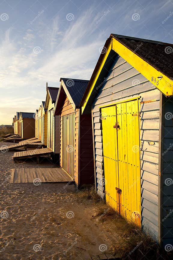 De Verticaal Van De Stranddoos Stock Afbeelding - Image of schuilplaats ...