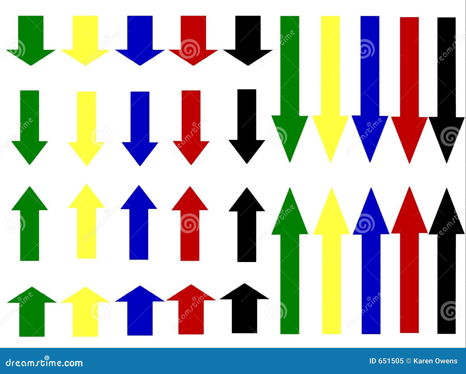 De Verticaal van pijlen stock illustratie. Illustration of onderaan ...