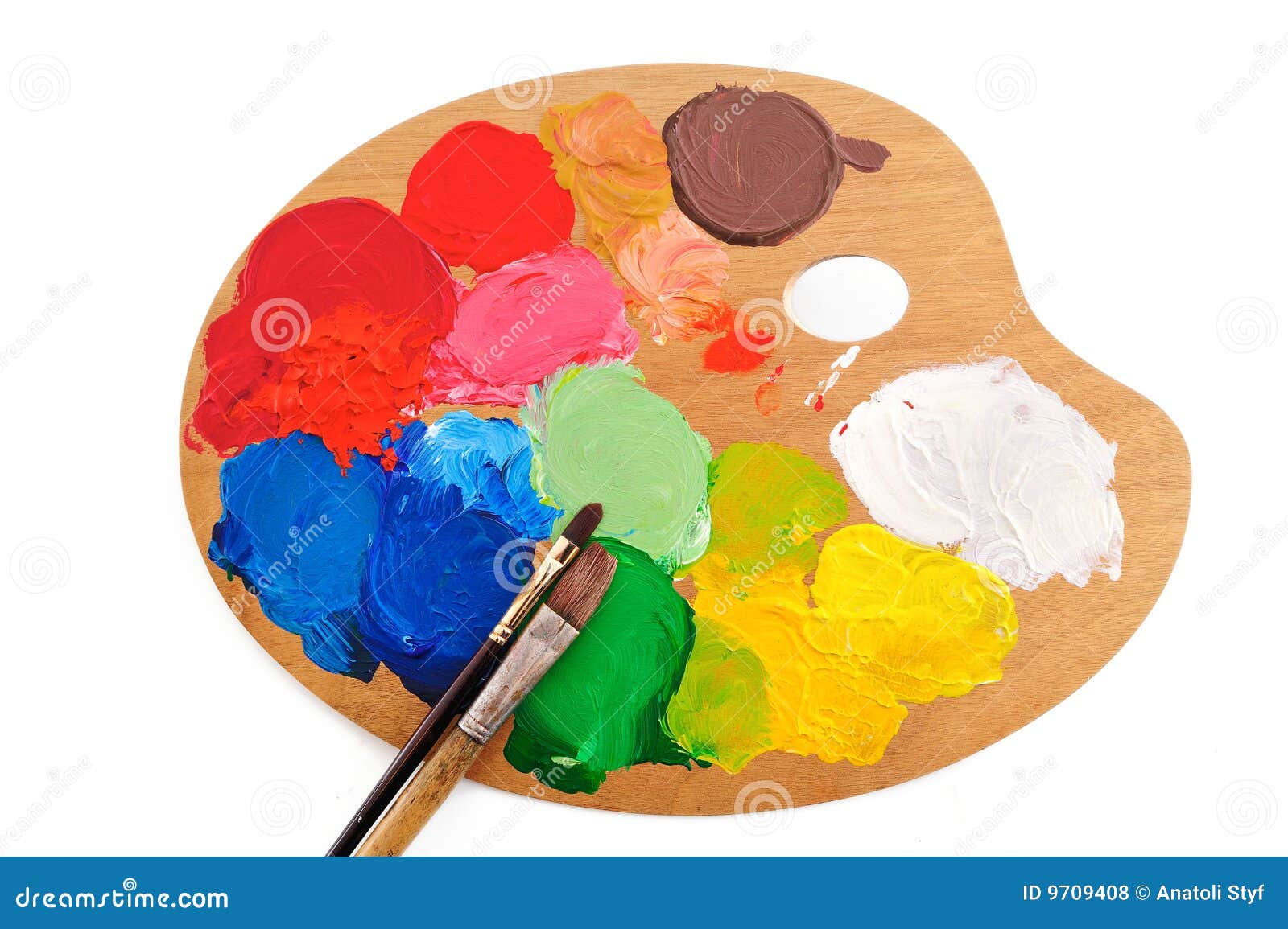 De Verven van de kunst stock foto. Image of penseel, kleuren - 9709408