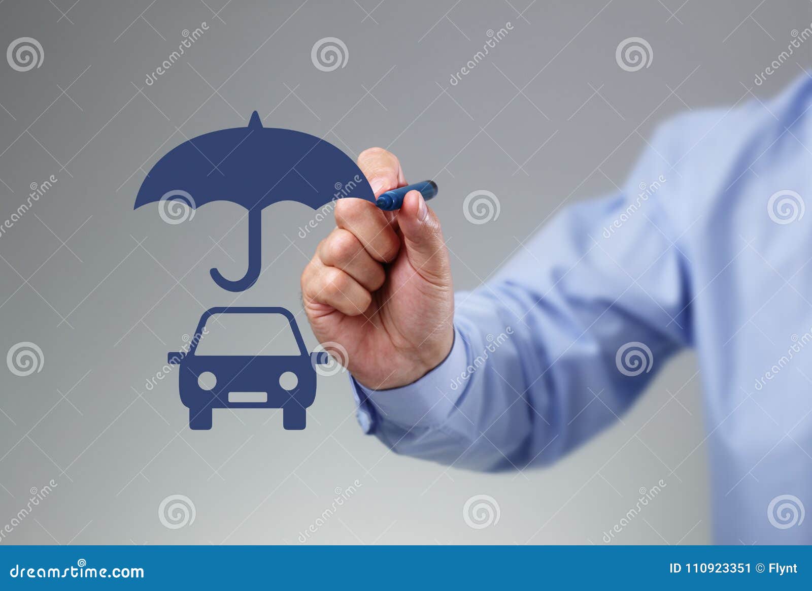 De Verzekering van de auto stock afbeelding. Image of geld - 110923351