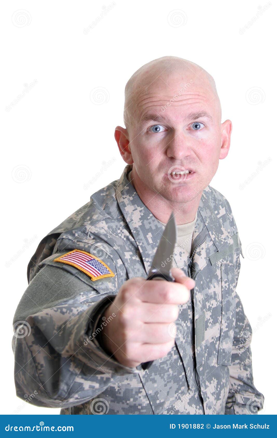 De Veteraan Van Het Gevecht Stock Foto - Image of ogen, anti: 1901882