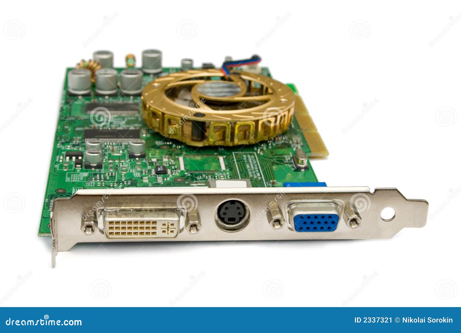 De Videokaart Van De Computer Stock Afbeelding - Image of elektriciteit ...