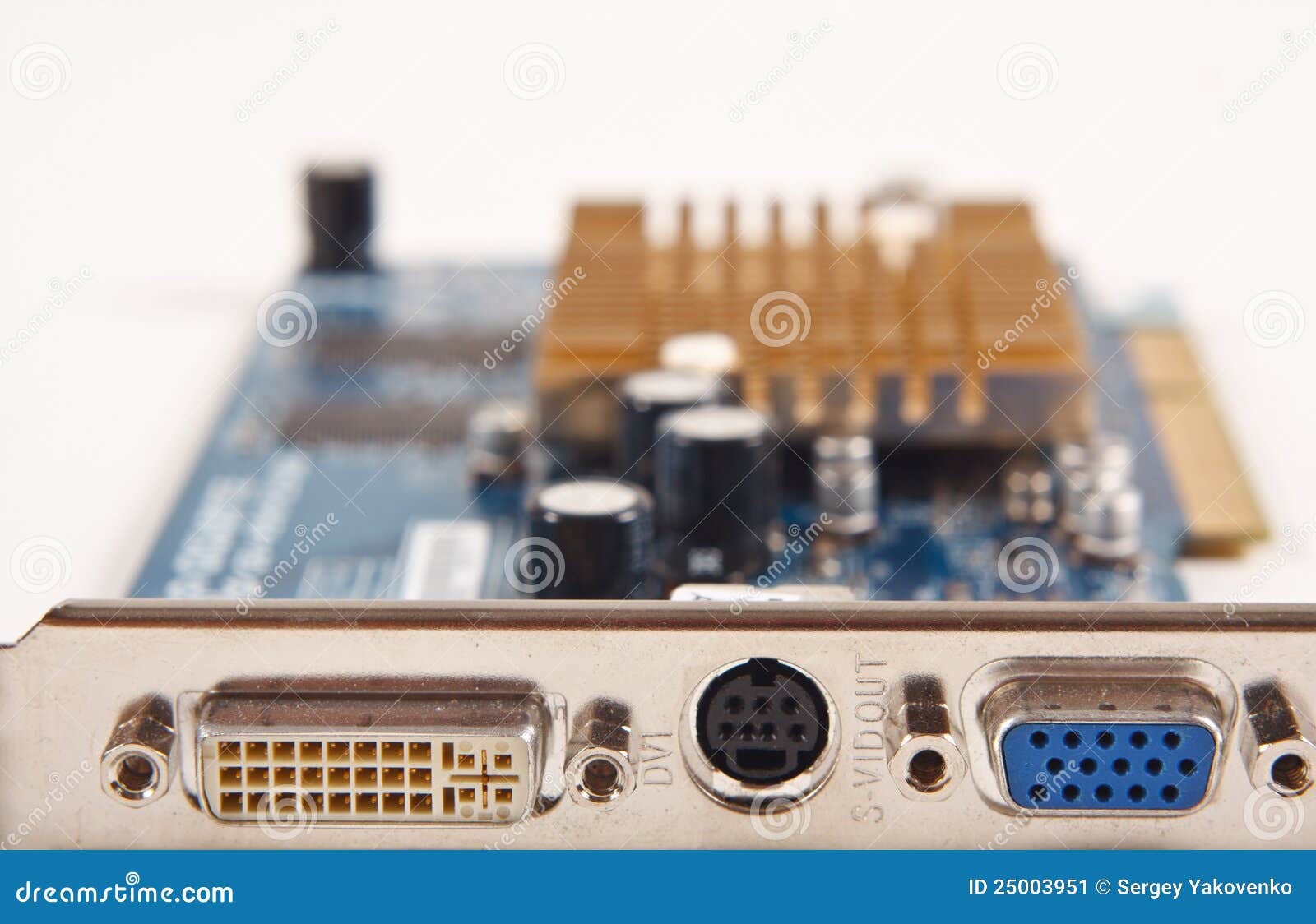 De Videokaart Van De Computer Stock Afbeelding - Image of apparatuur ...