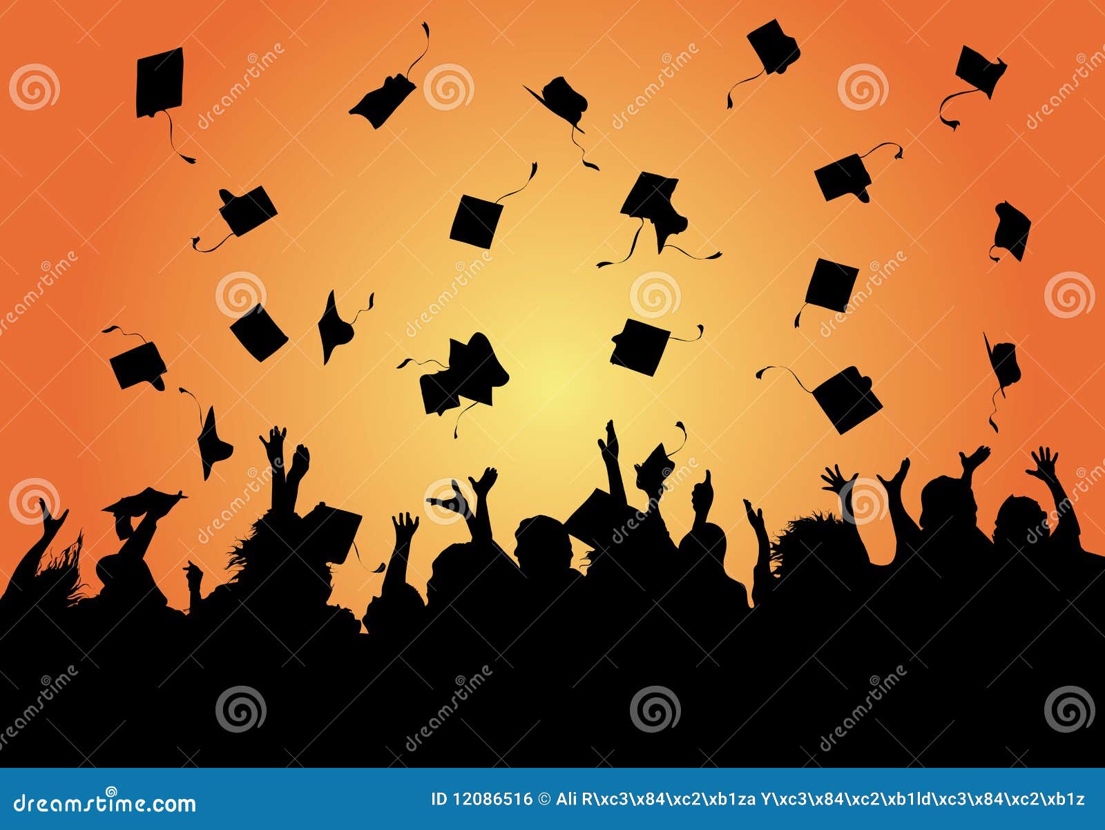 De Viering Van De Graduatie Stock Illustratie - Illustration of diploma ...