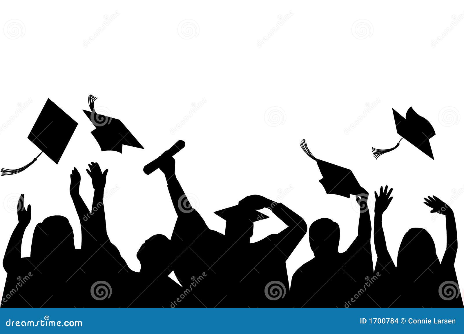 De Viering Van De Graduatie/eps Vector Illustratie - Illustration of ...