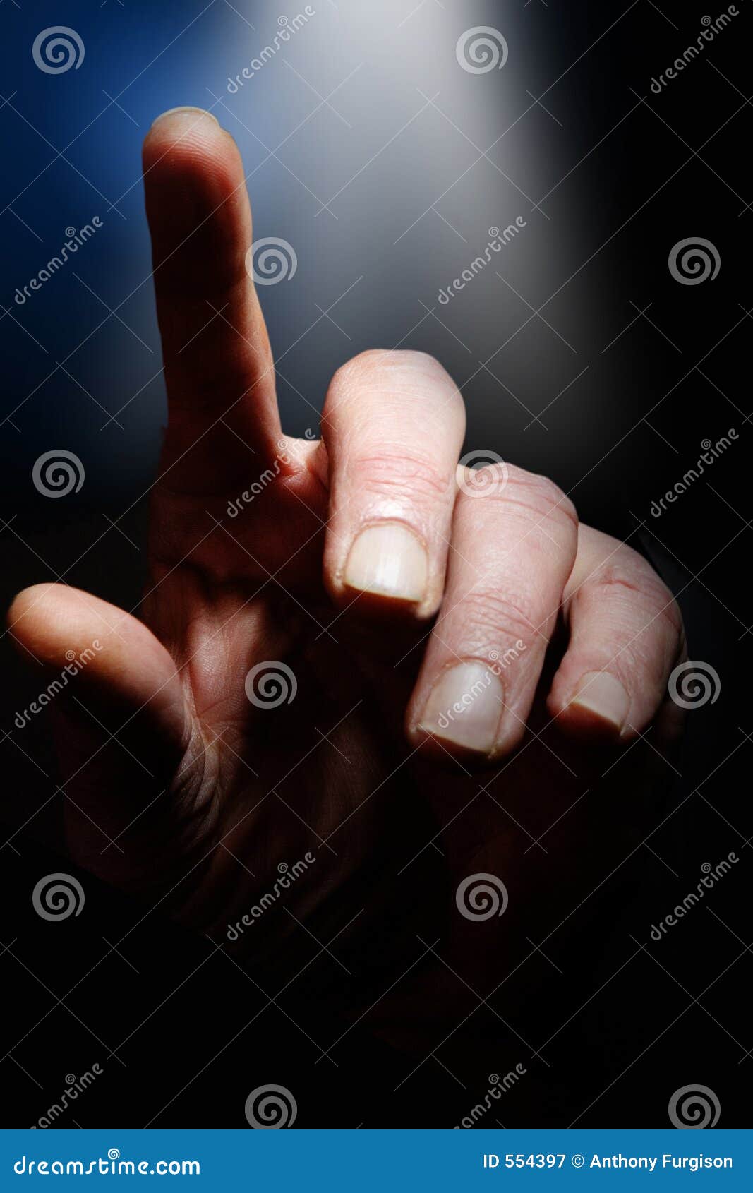 De vinger stock afbeelding. Image of vinger, bericht, snaar - 554397