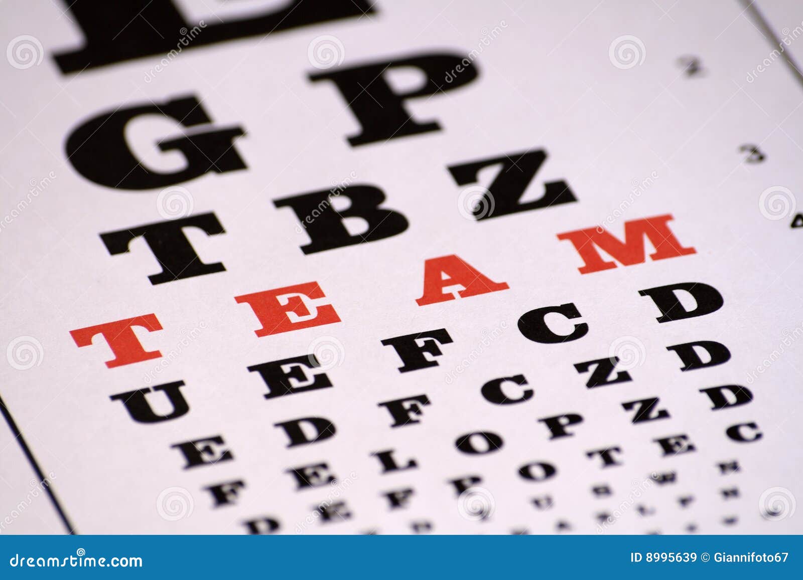 De visie van het team stock afbeelding. Image of zaken - 8995639