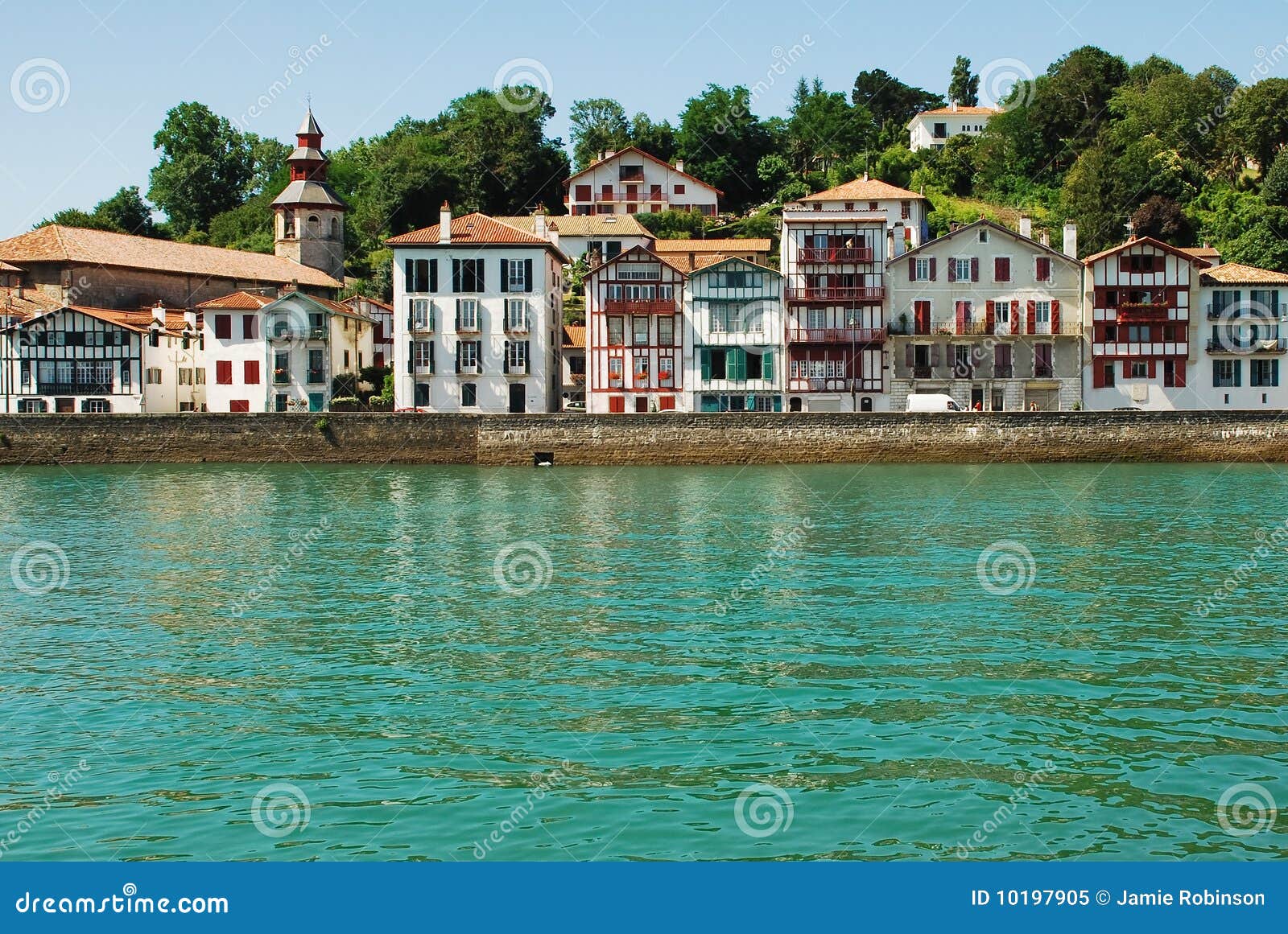 De Visserij Van Dorp in Het Baskische Land Stock Afbeelding - Image of ...