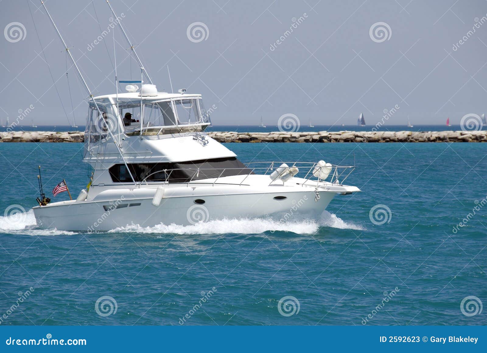 De Vissersboot Van De Sport Stock Afbeelding - Image of privé ...