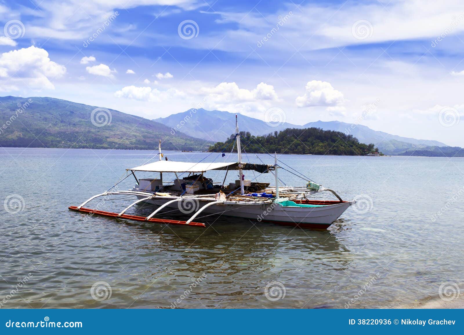 De Vissersboot Van Filippijnen. Stock Foto - Image of exotisch, azië ...