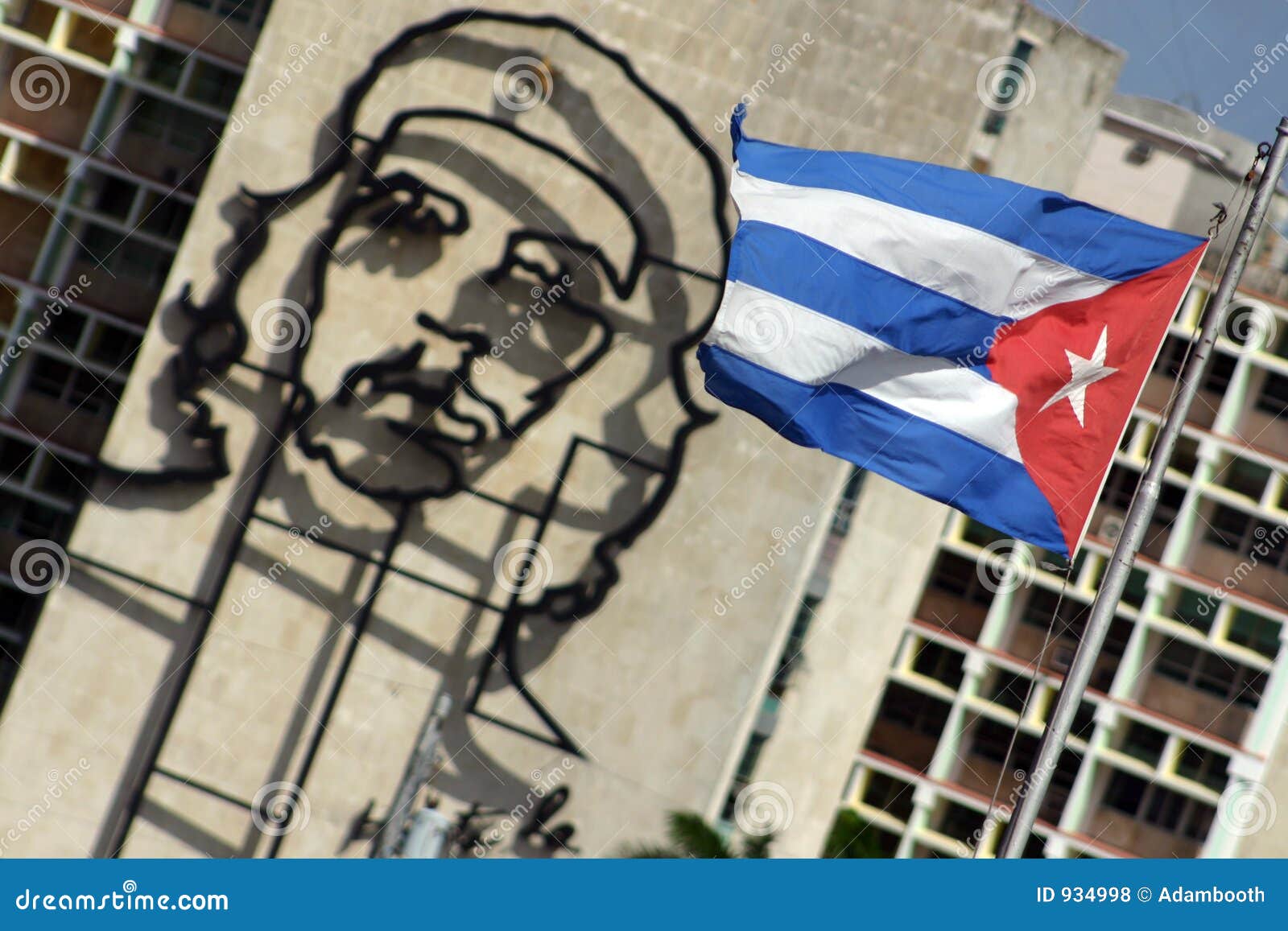 De Vlag Guevara En Caban Van Che Redactionele Stock Foto - Image of ...