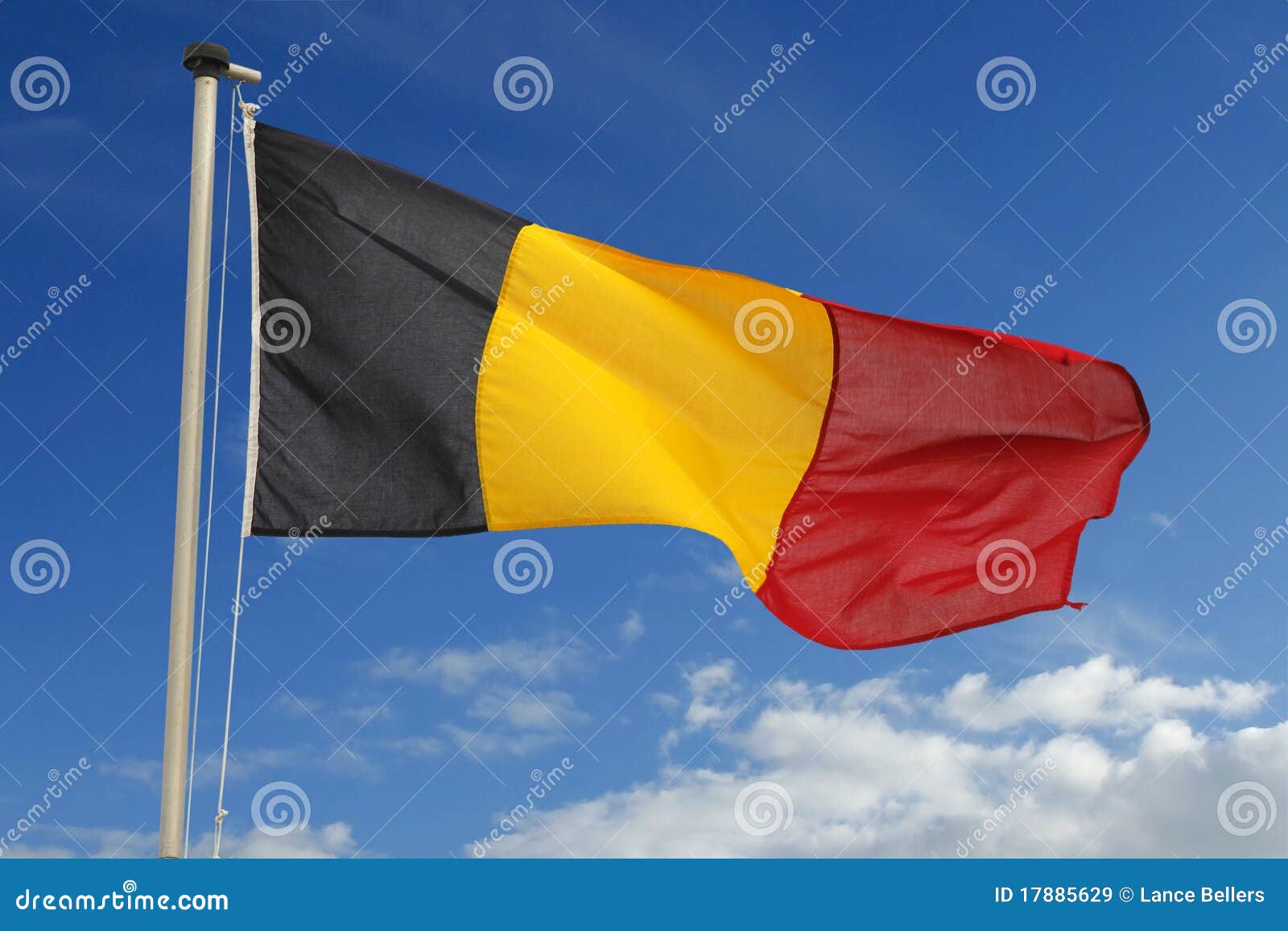 De vlag van België stock afbeelding. Image of symbool - 17885629