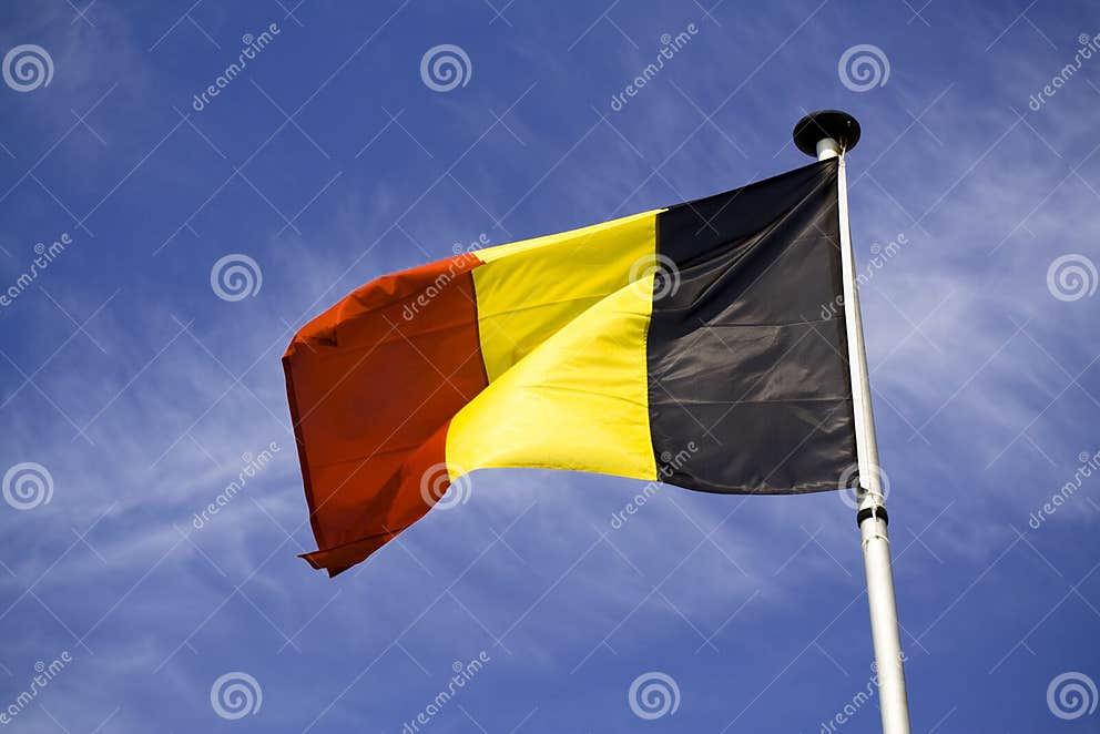 De vlag van België stock foto. Image of naturaliseer, belgië - 5848564