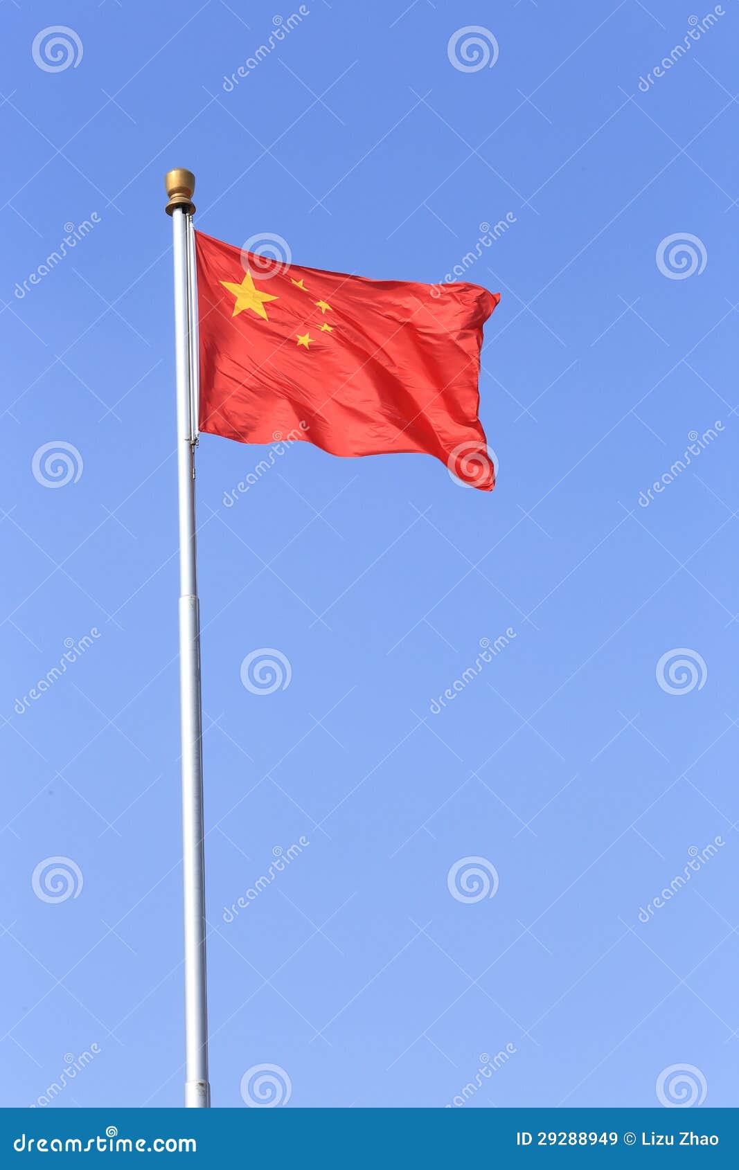 De vlag van China stock afbeelding. Image of azië, vijf - 29288949