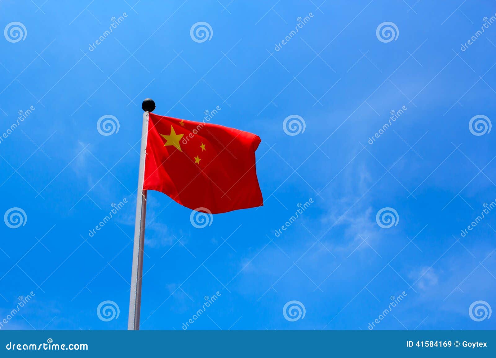 De Vlag van China stock afbeelding. Image of motie, symbool - 41584169