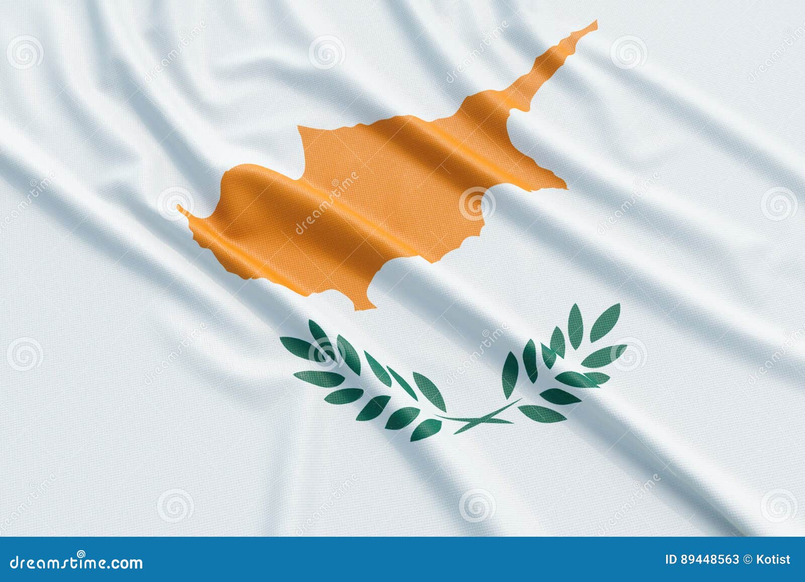 De Vlag van Cyprus stock illustratie. Illustration of pictogram - 89448563