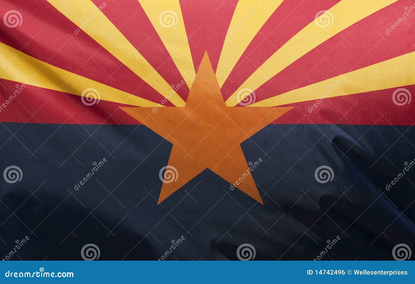 De Vlag Van De Staat Van Arizona Stock Foto - Image of arizona, fenix ...