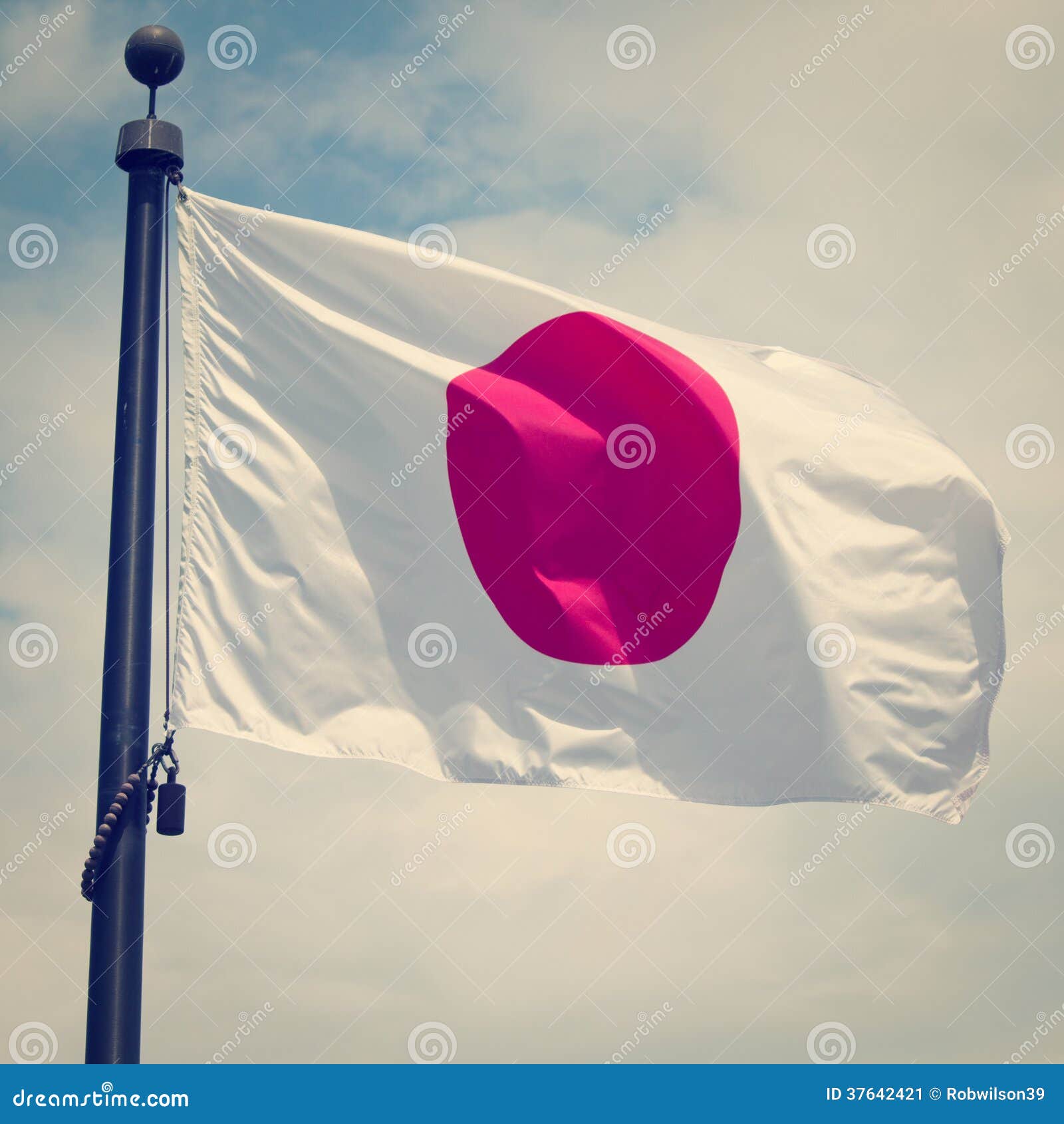 De Vlag van Japan stock afbeelding. Image of land, effect - 37642421