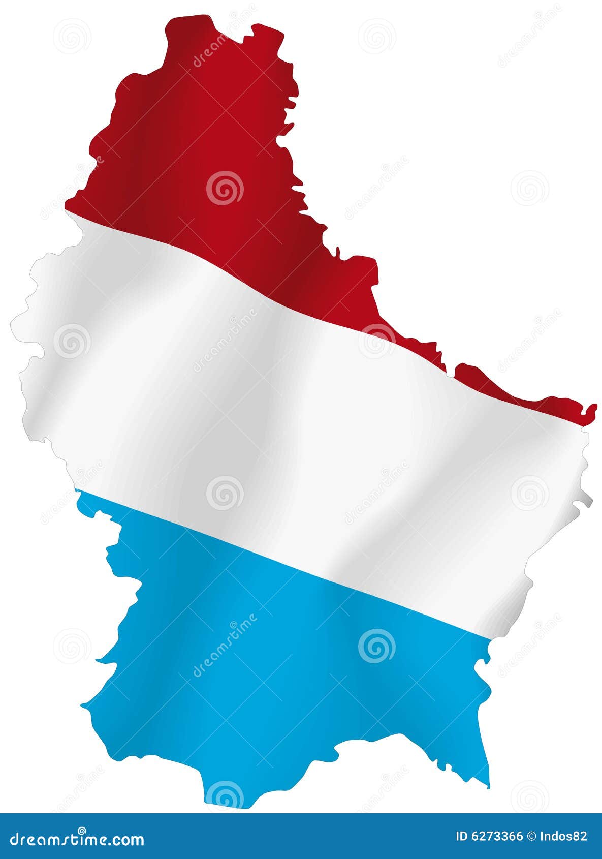 De vlag van Luxemburg vector illustratie. Illustration of staat - 6273366