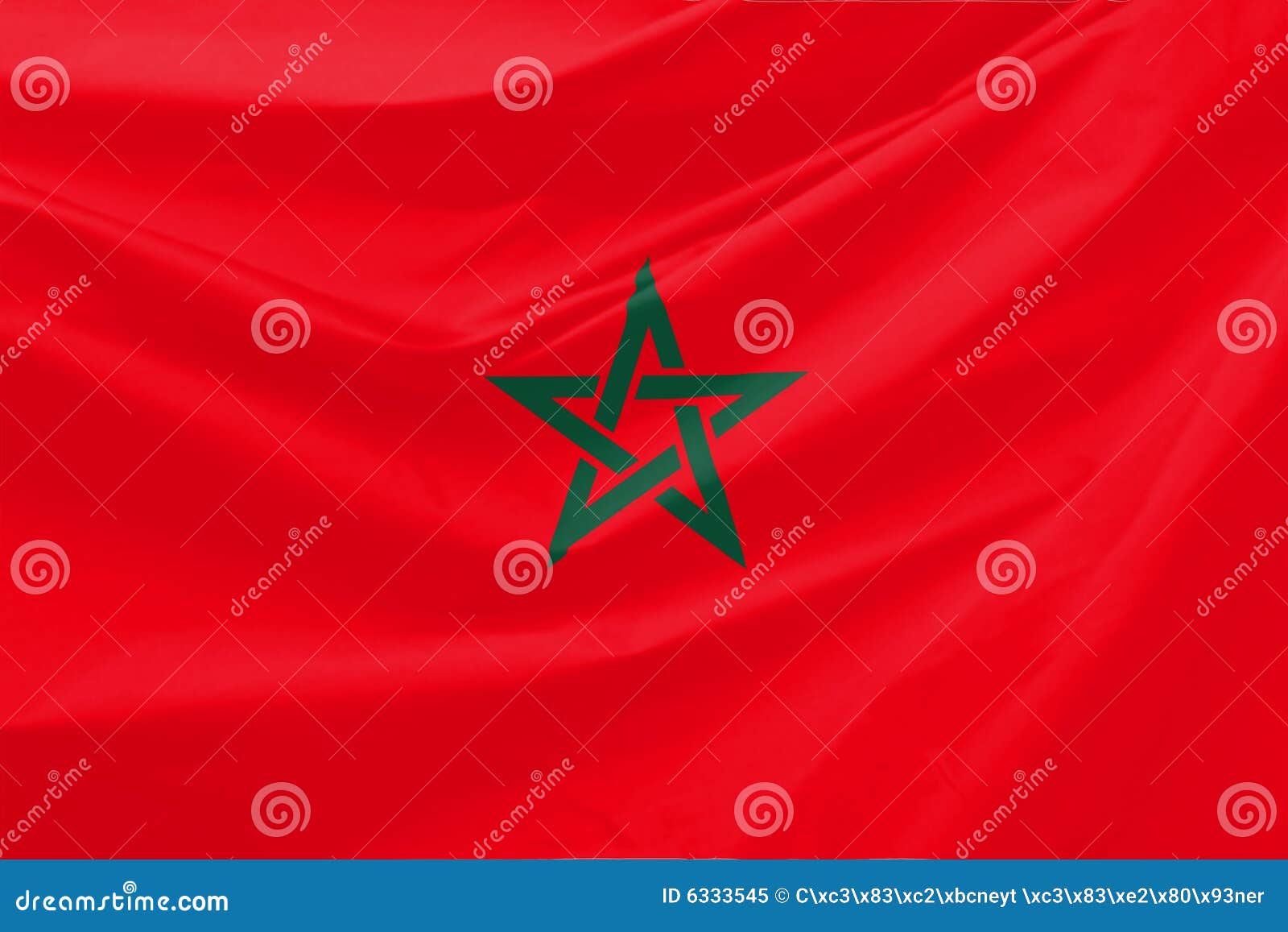 De Vlag van Marokko stock afbeelding. Image of ronde, kapitol - 6333545