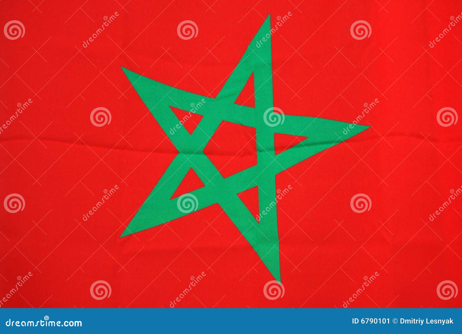 De vlag van Marokko stock afbeelding. Image of rood, kleur - 6790101