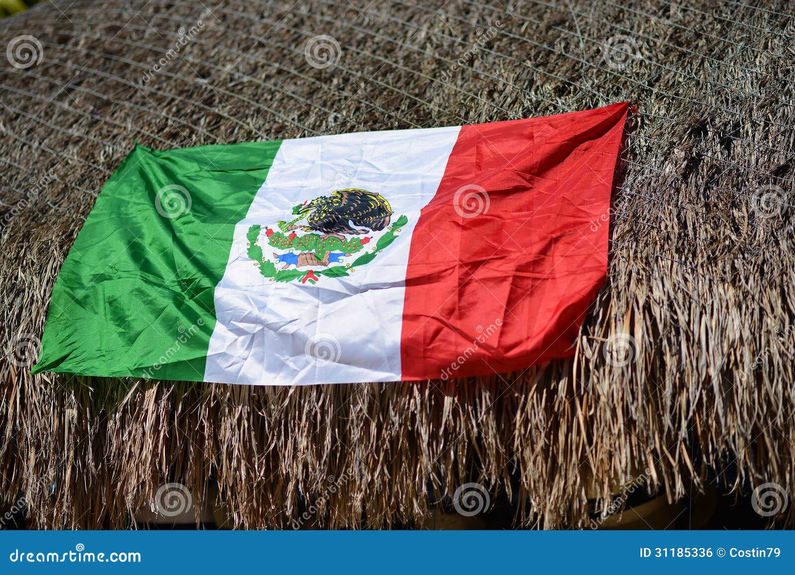 De Vlag van Mexico stock foto. Image of doek, mexicaans - 31185336