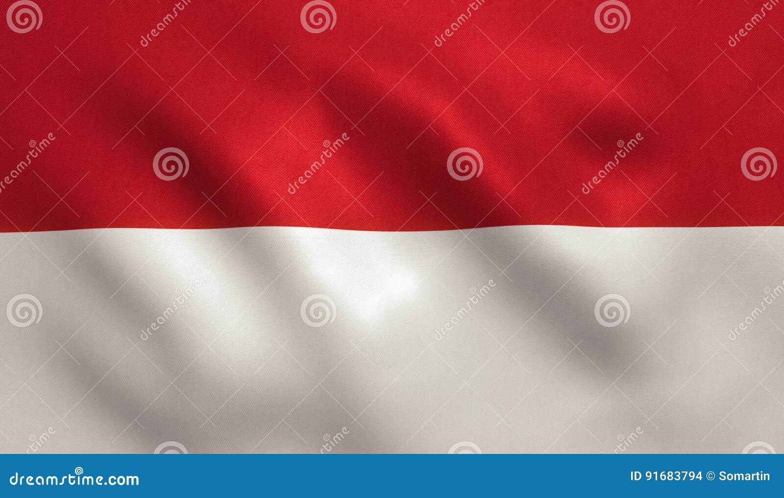 De vlag van Monaco stock illustratie. Illustration of rimpeling - 91683794