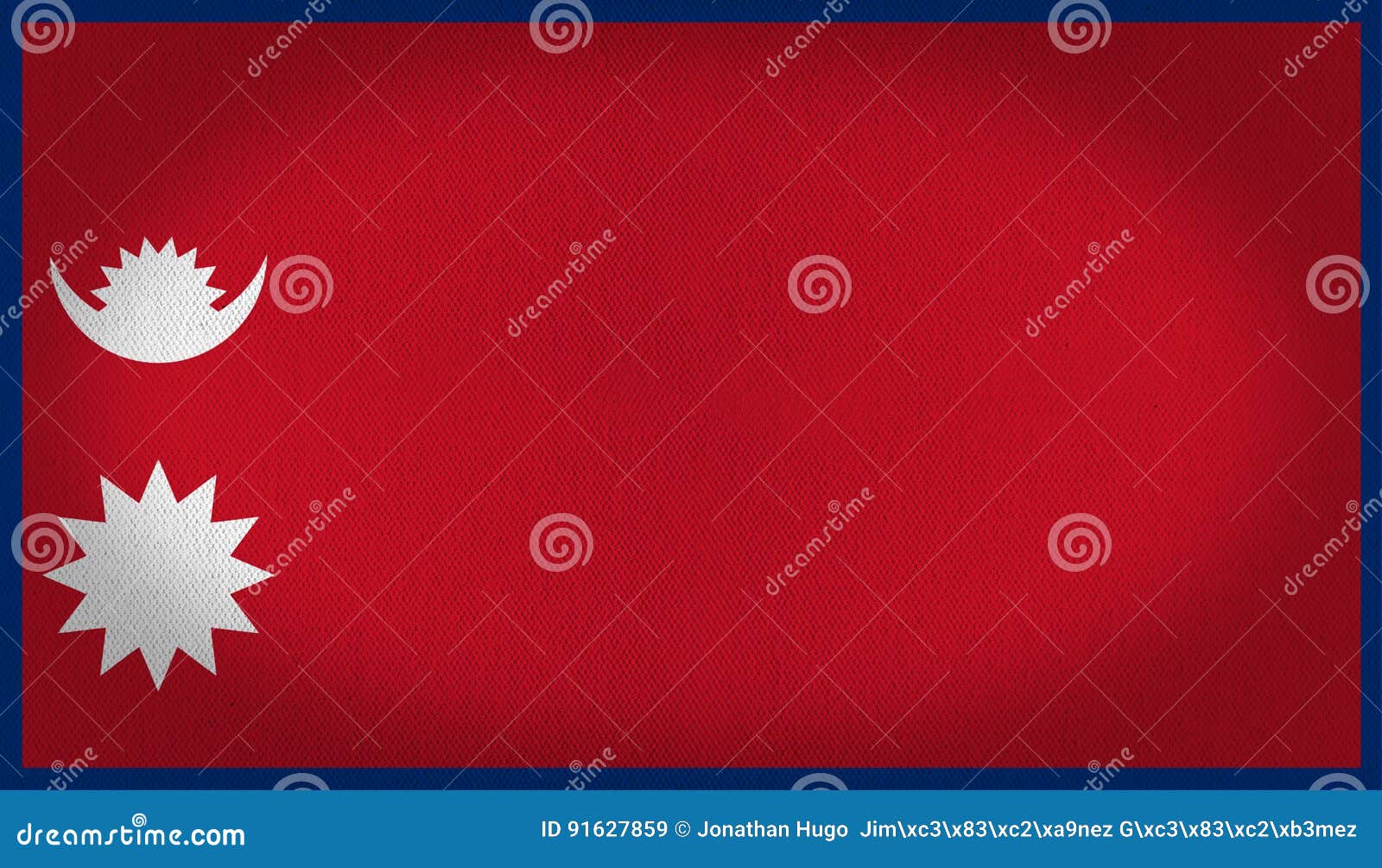 De vlag van Nepal stock illustratie. Illustration of linker - 91627859