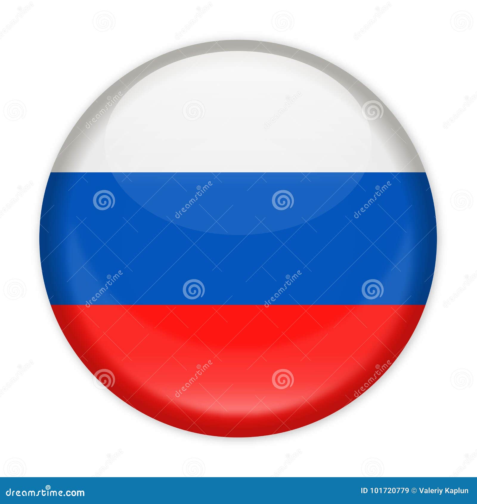 De Vlag Vector Rond Pictogram Van Rusland Stock Illustratie ...