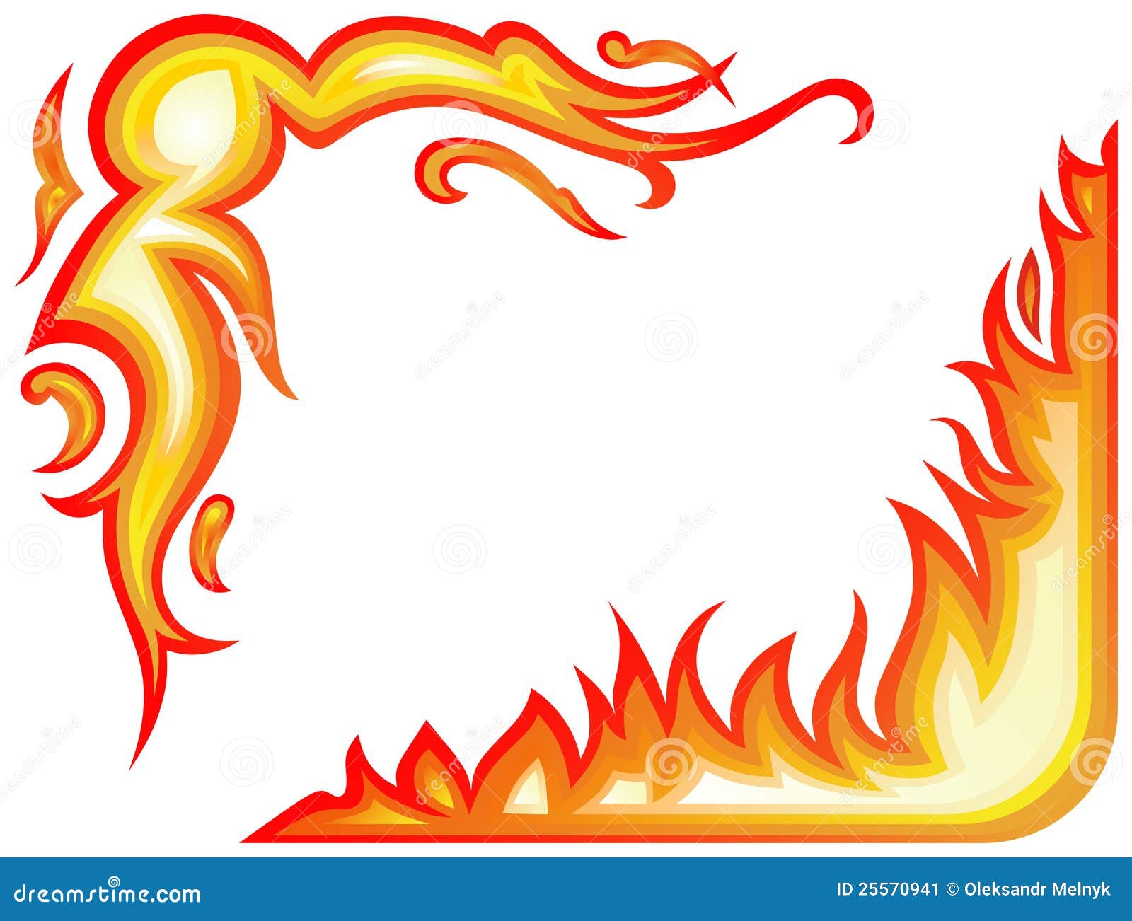 De Vlammen Van De Brand - Collage Vector Illustratie - Illustration of ...