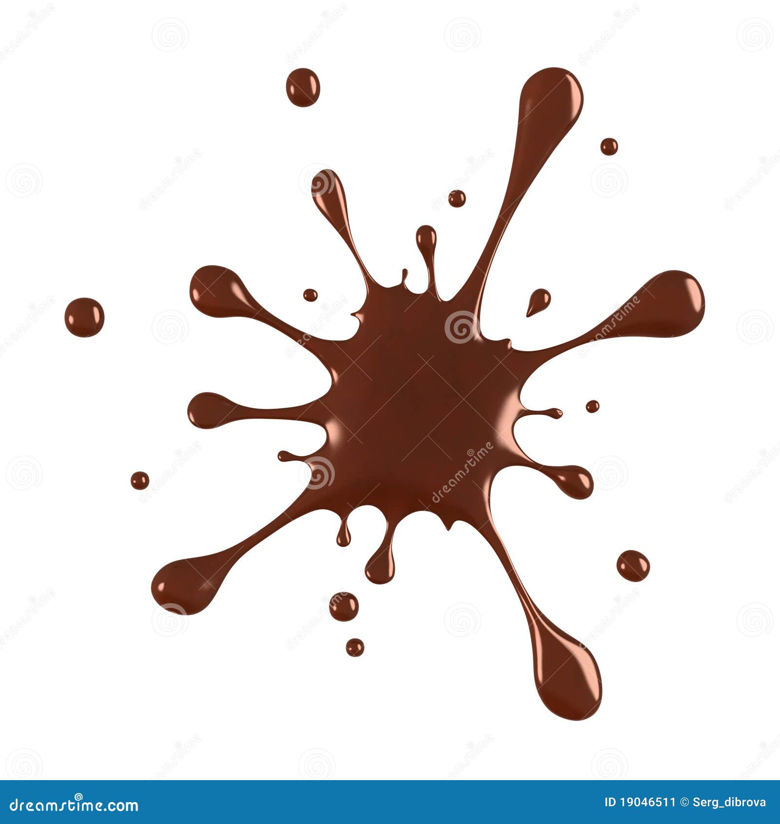 De vlek van de chocolade stock illustratie. Illustration of vlek - 19046511