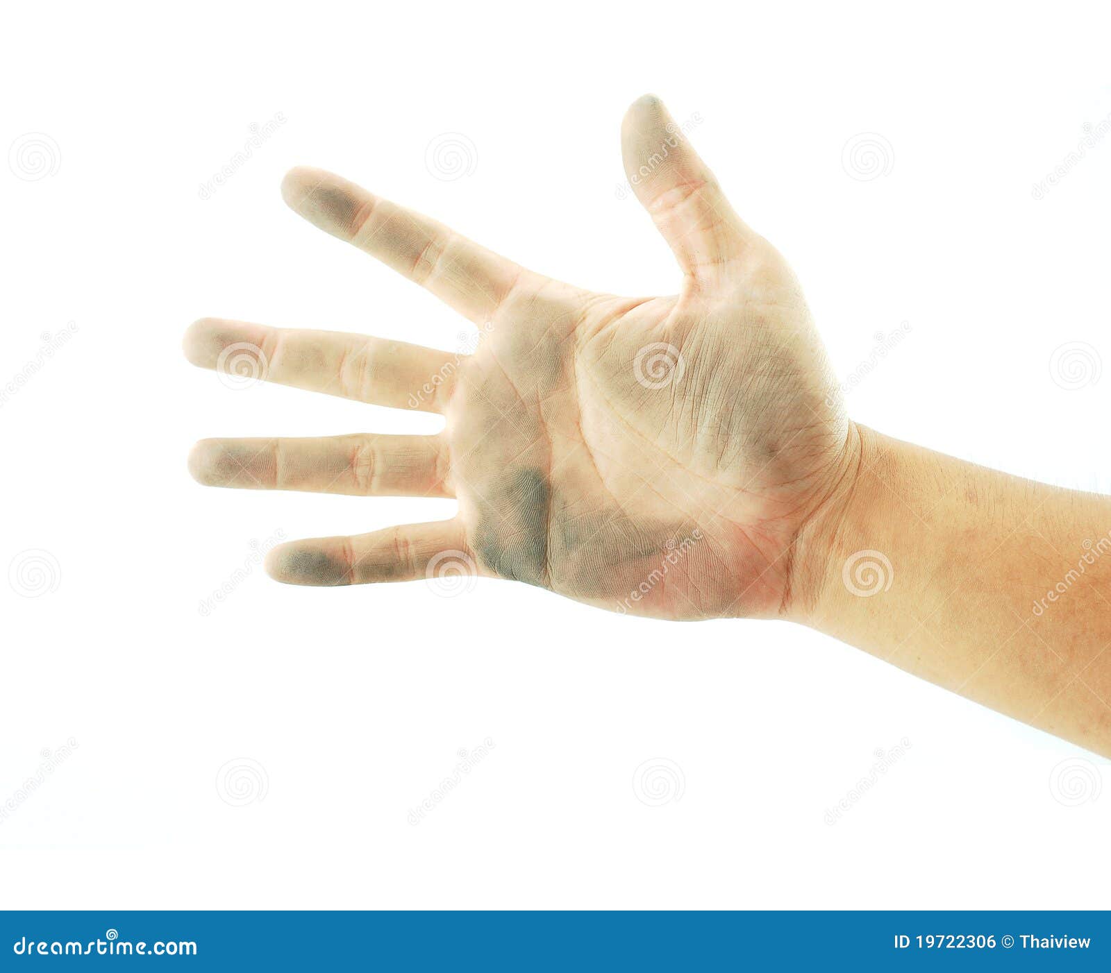 De vlek van de hand stock foto. Image of hulp, gevlekt - 19722306