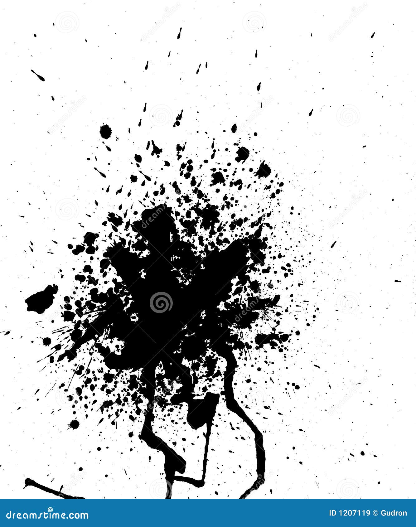 De vlek van de inkt stock illustratie. Illustration of achtergrond ...