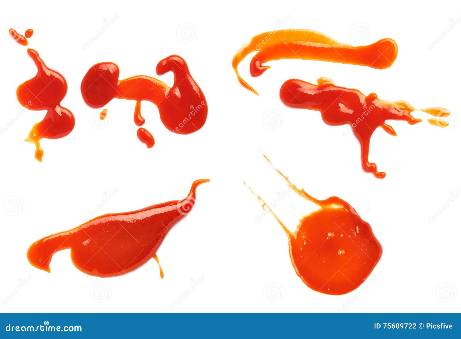 De vlek van de ketchupvlek stock foto. Image of heet - 75609722