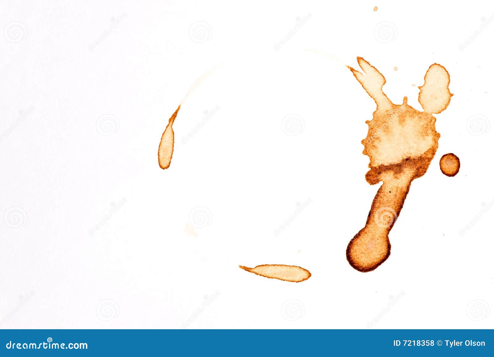 De Vlek van de koffie stock foto. Image of knoei, vlek - 7218358