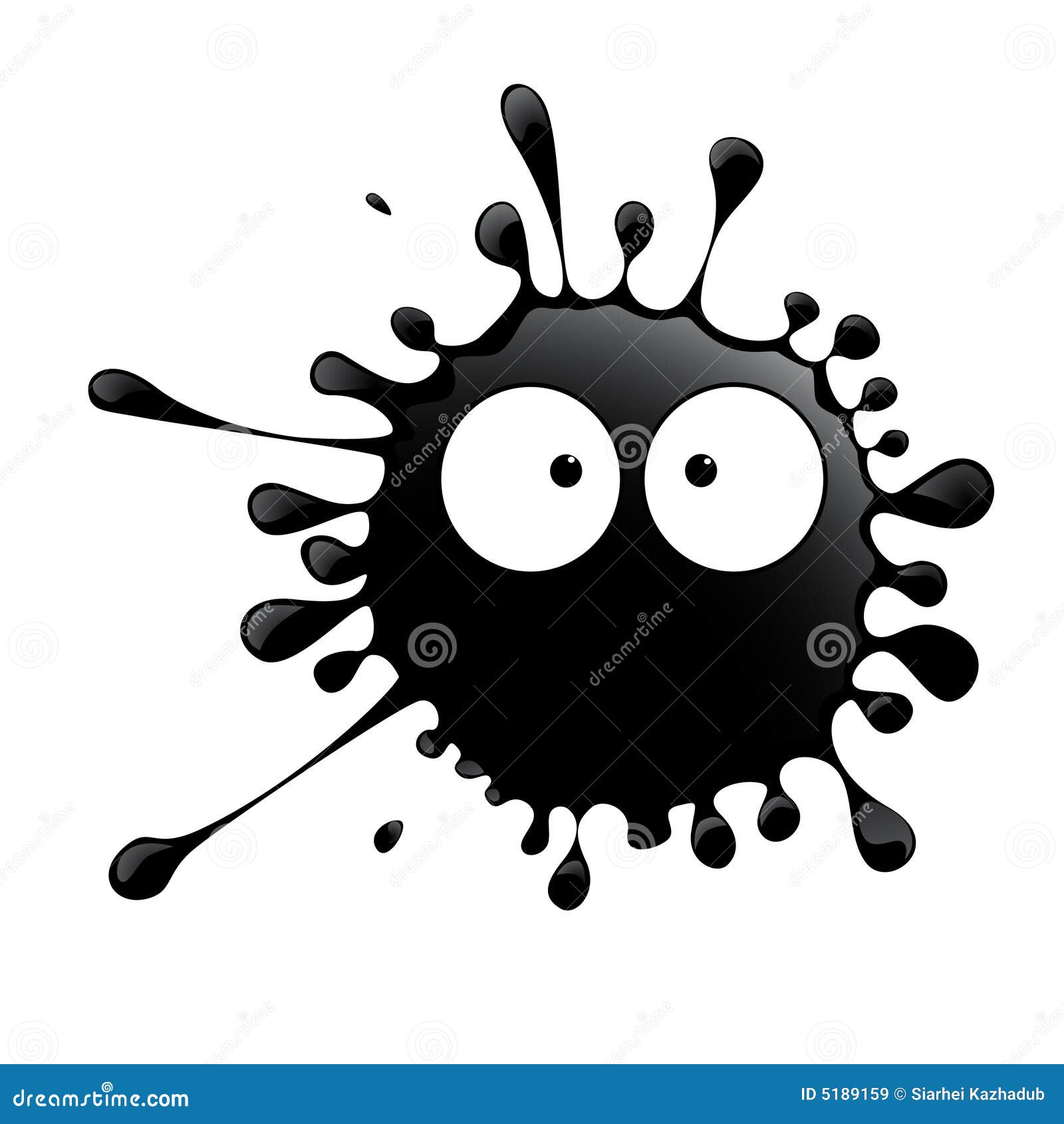 De Vlek Van Het Beeldverhaal Stock Illustratie - Illustration of ...