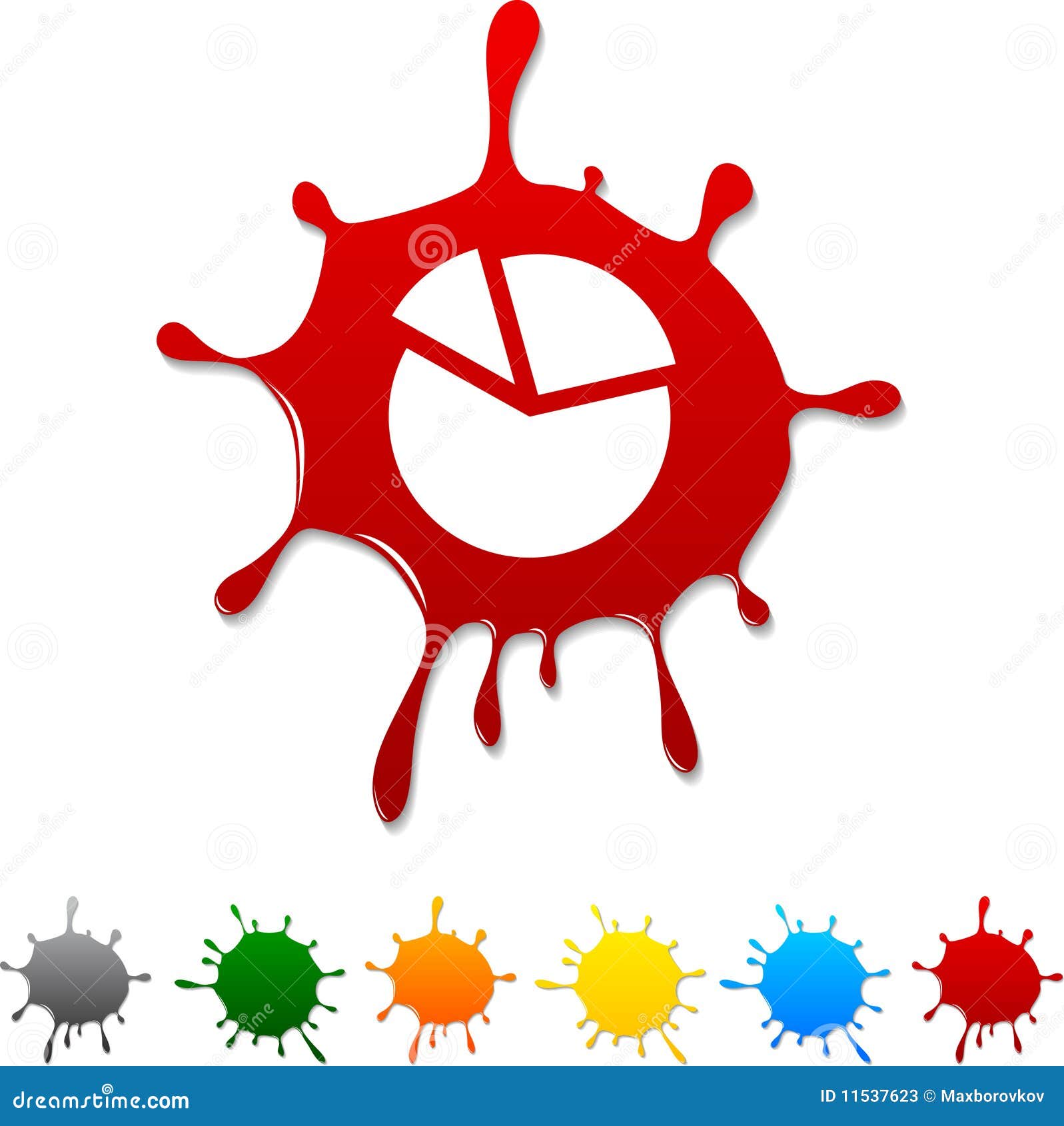 De vlek van het diagram. vector illustratie. Illustration of ...